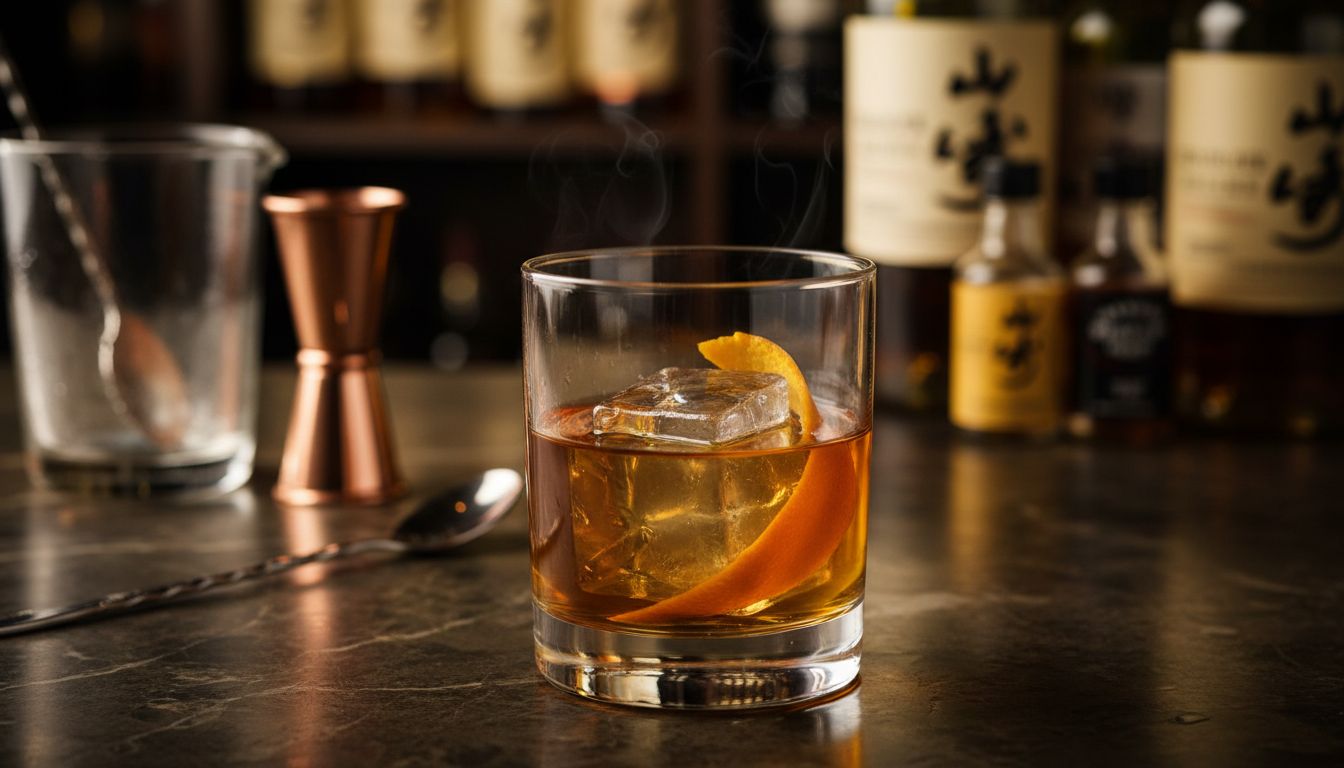 Japanese Old Fashioned Cocktail Recipe - 🍹 Cocktail Maestro 🍹