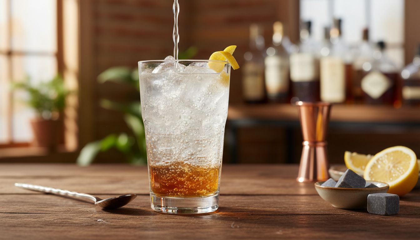 Whiskey Highball Cocktail Recipe - 🍹 Cocktail Maestro 🍹